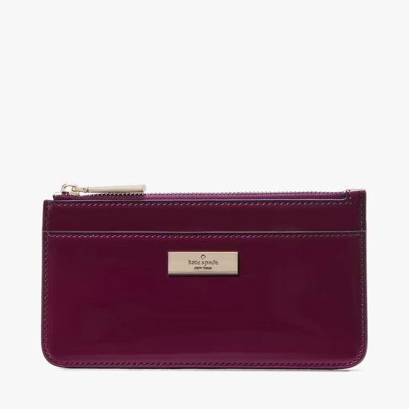 kate spade | Bags | Kate Spade Boxed Kenzie Patent Large Slim Card ...